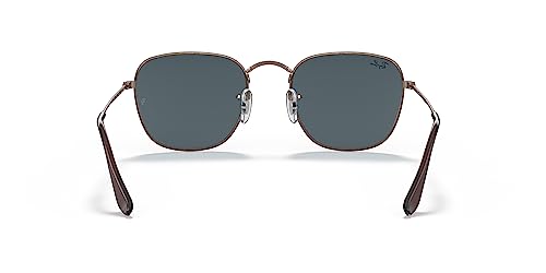 Ray-Ban RB3857 Frank Square Sunglasses, Antique Gunmetal/Dark Grey, 51 mm