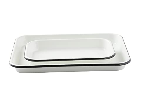 TableCraft 10347 White Enamel 1/4 Size Sheet Pan