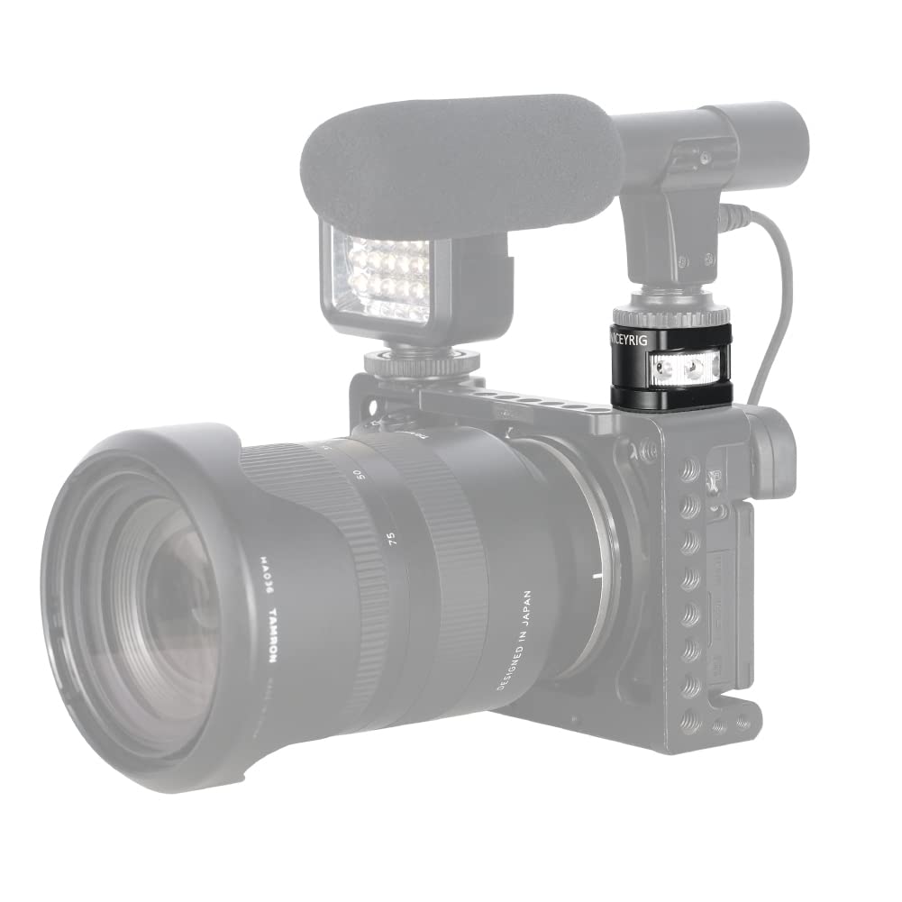 NICEYRIG Cold Shoe Mount Adapter with 1/4ββ Mounting Screw for Microphone Flash LED Video Light - 499