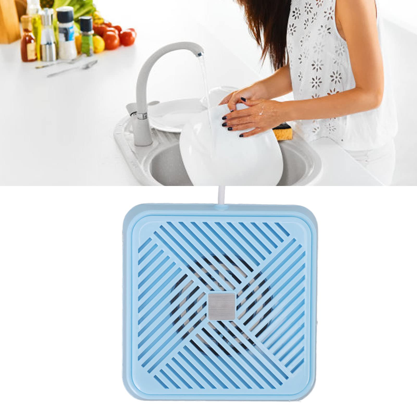 Mini Dishwasher, Sound Vibration Electrolytic Water Purification IP67 Waterproof Portable USB Dishwasher (Pink)