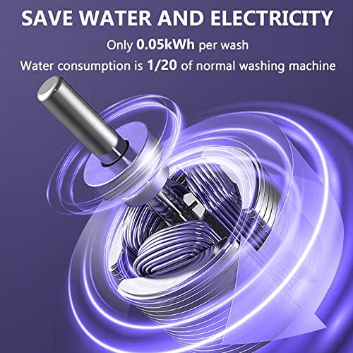 Portable Washing Machine and Dryer Combo, 8L Mini Folding Washing Machine Portable with Disinfection Function, Small Portable Washer and Dryer Combo for Apartments, Dorm, Camping, RV, Travel Laundry