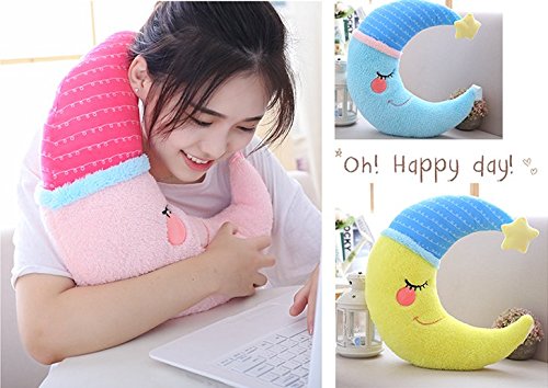 MASSJOY Star Moon Cloud Pillow Cushion, Bedside Sofa Sleeping Pillow, Plush Toy Gift.-40cm