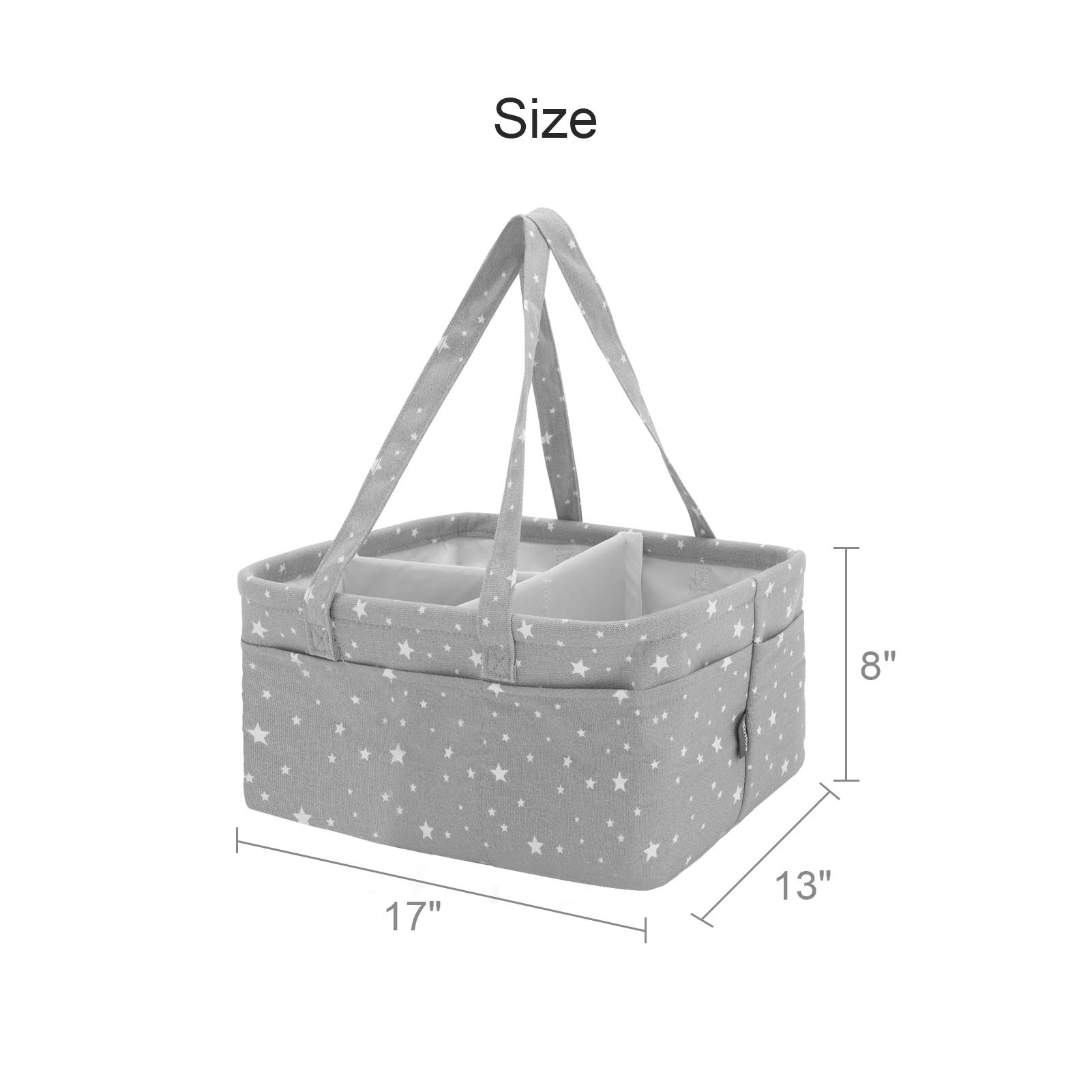 MorNon Baby Diaper Caddy Organizer Baby Shower Basket Storage Bin with Bottle Bag Car Organizer for Diapers and Baby Wipes
