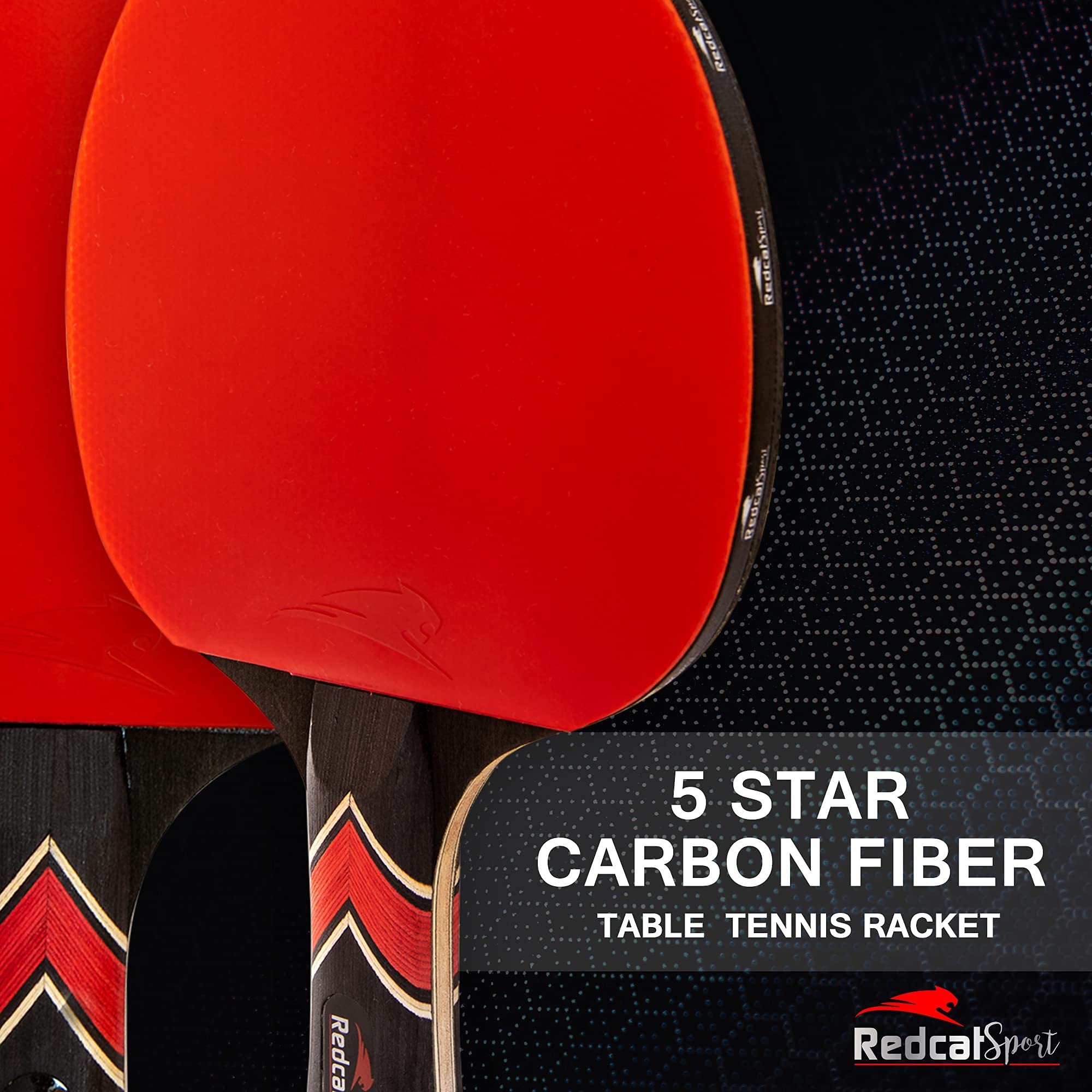 Ping Pong paddle β Pro Carbon Fiber Table Tennis Racket and case has 7 ply blade with 2.0mm Sponge and ITTF standard rubber for true spin, speed and Control - use paddles indoor or outdoor