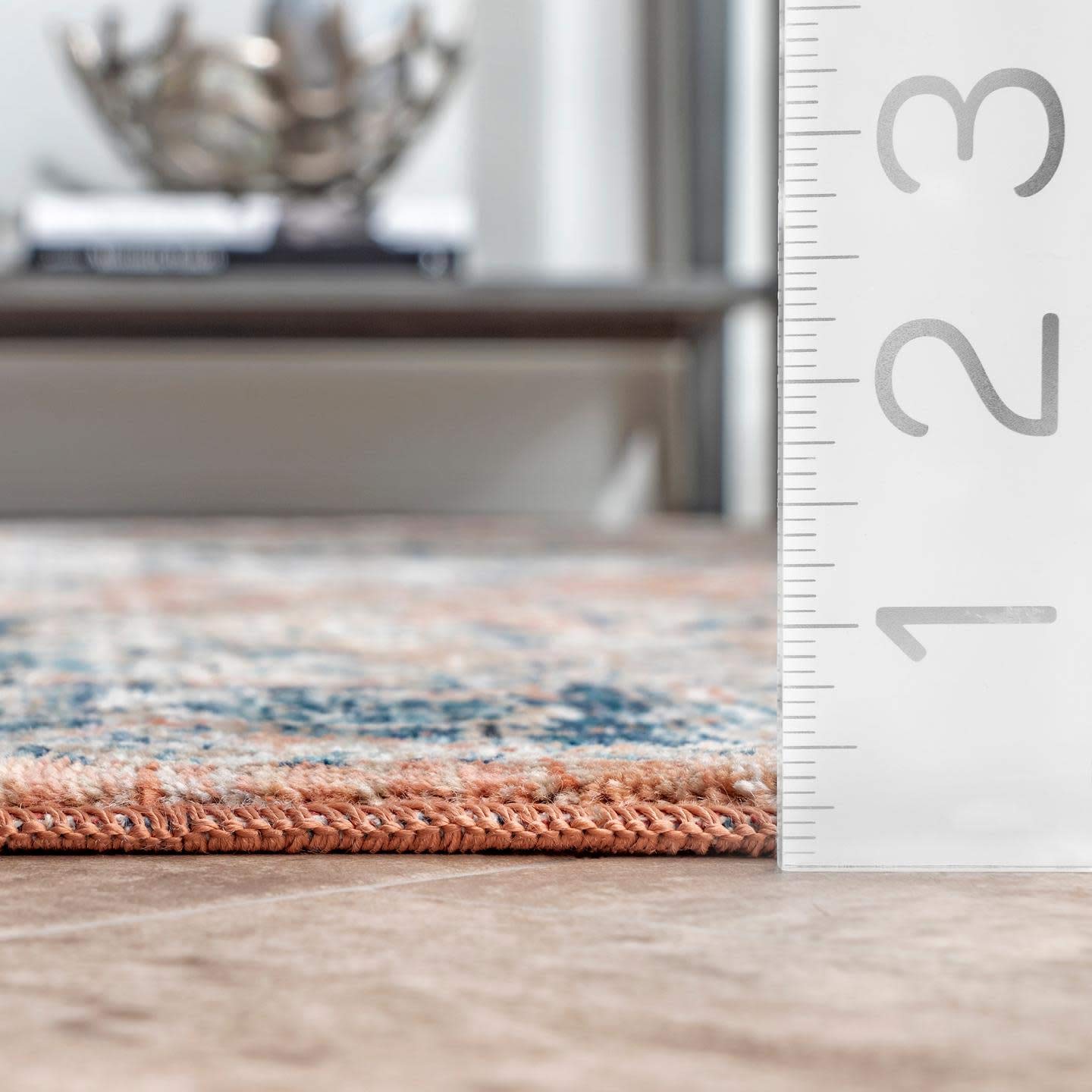 nuLOOM Piper Faded Transitional Accent Rug, 4' Round, Beige