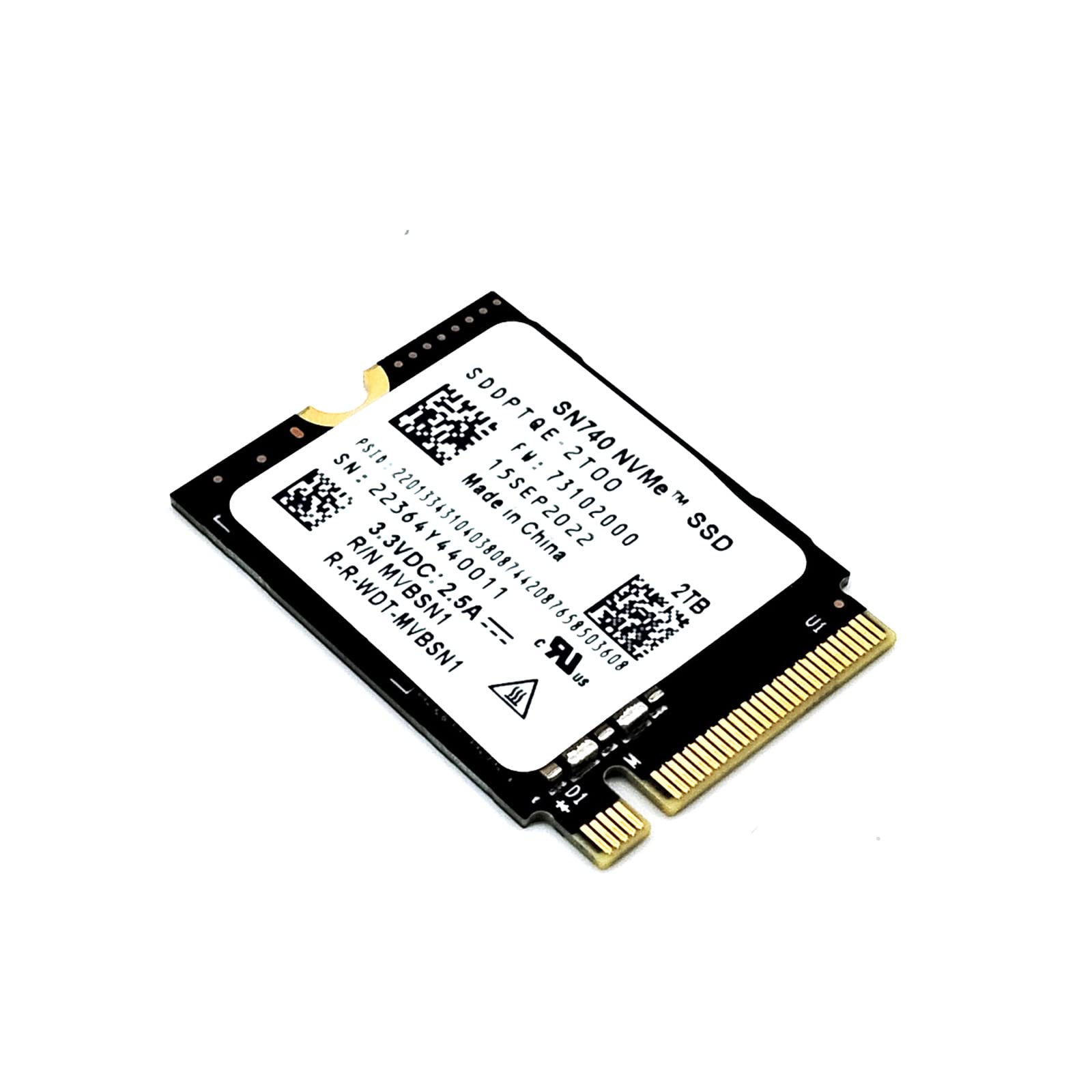 Yassdwbn SN740 m.2 2230 SSD 2TB NVMe PCIe for Steam Deck Surface pro9,for ROG Flow
