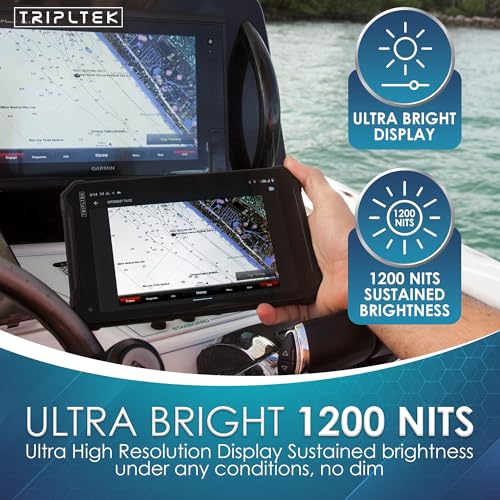 TRIPLTEK 8" PRO (4G LTE, 256GB) Ultra Bright 1200 nits, 8GB RAM, Android 10, Long Battery Life 12200mAh, Rugged Military Construction, Waterproof IP68, Brightest Tablet/Phone on The Market