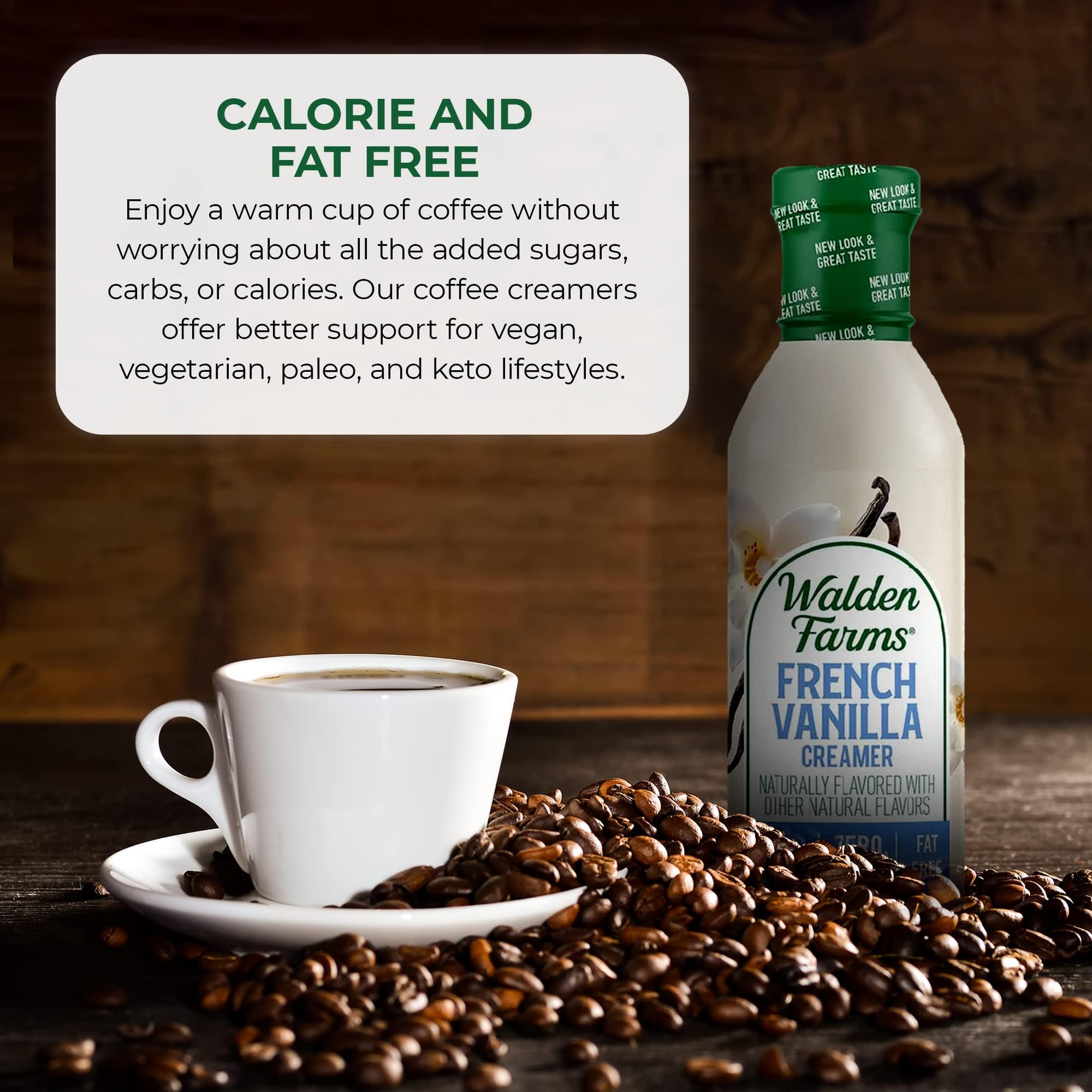 Walden Farms French Vanilla Calorie-Free Creamer, 12 Fl Ounce (Pack of 6)