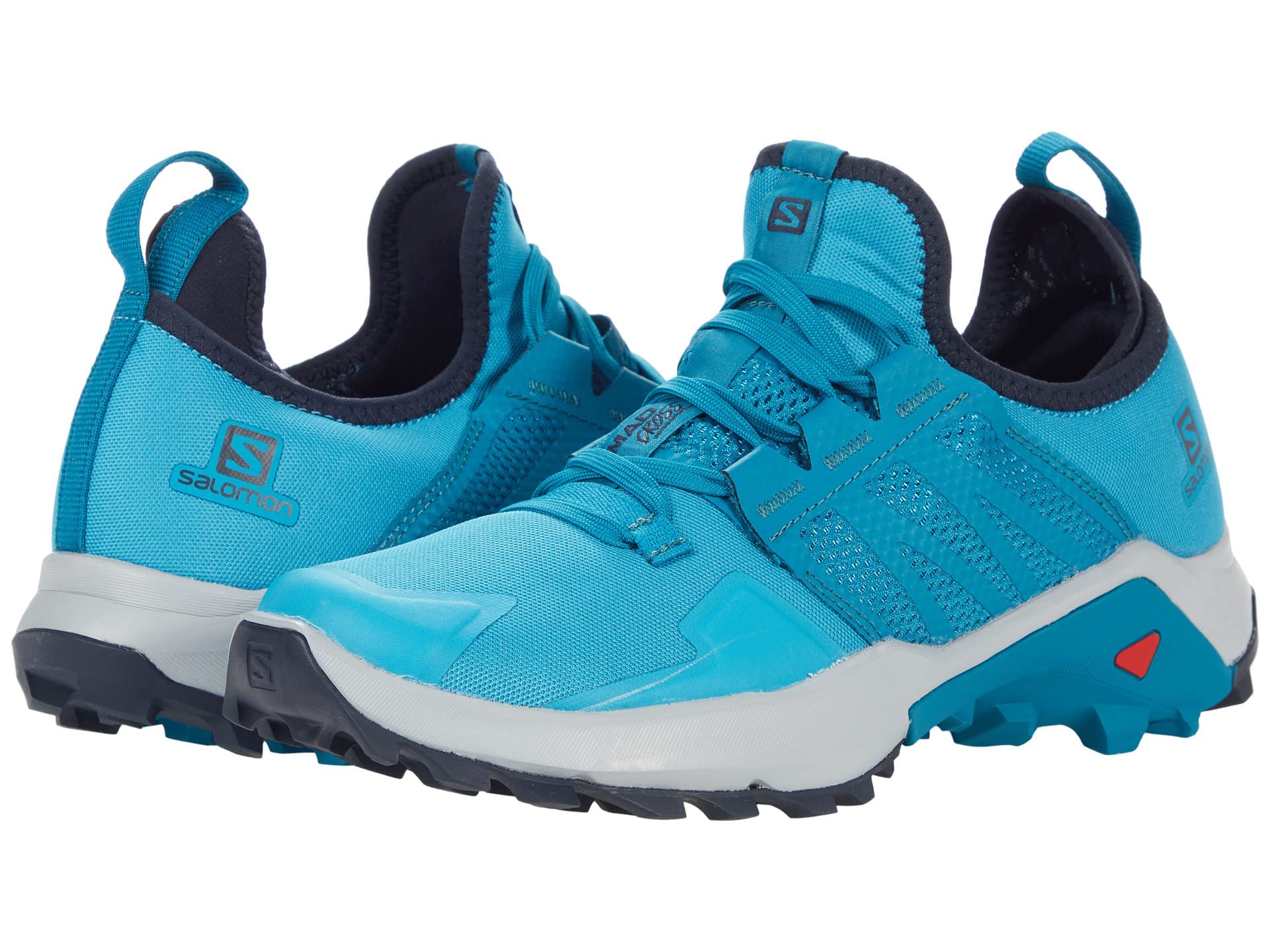 Salomon MADCROSS Trail Running Shoes for Men, Barrier Reef/Crystal Teal/Night Sky, 10.5