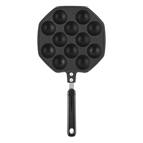 Takoyaki Maker, Non Stick Pan Easy and Simple to Make Japanese Takoyaki Octopus Ball Ideal for Mini Pancake Cake Pop Pan and Takoyaki Maker for Danish Stuffed