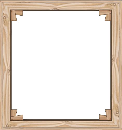 MASTERPIECE Z1VR-8.511 Vincent Pro 7/8" Deep Raw Unprimed Heavy Weight #12 Cotton 11.5 oz Stretched Canvas 8.5" x 11" Natural