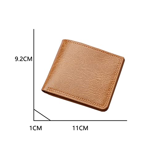 Wallet Envelope System Fashion ID Short Wallet Solid Color Men Open Purse Multiple Card Slots Clutch Bag Bee Wallet Leather
