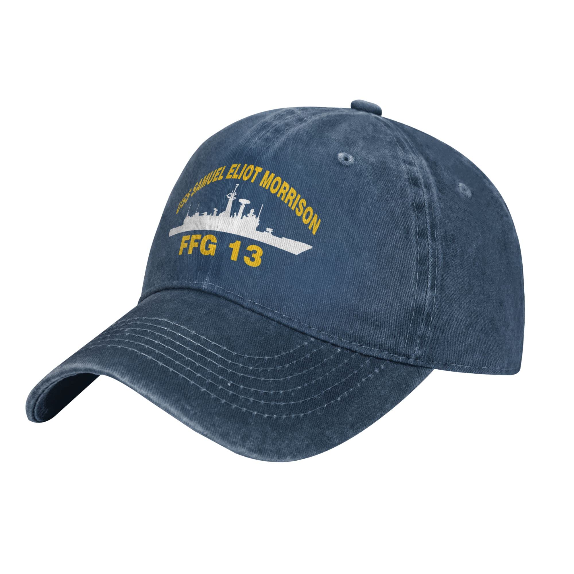USS Samuel Eliot Morrison FFG 13 Vintage Sandwich Hat Baseball Caps Denim Hats Cowboy