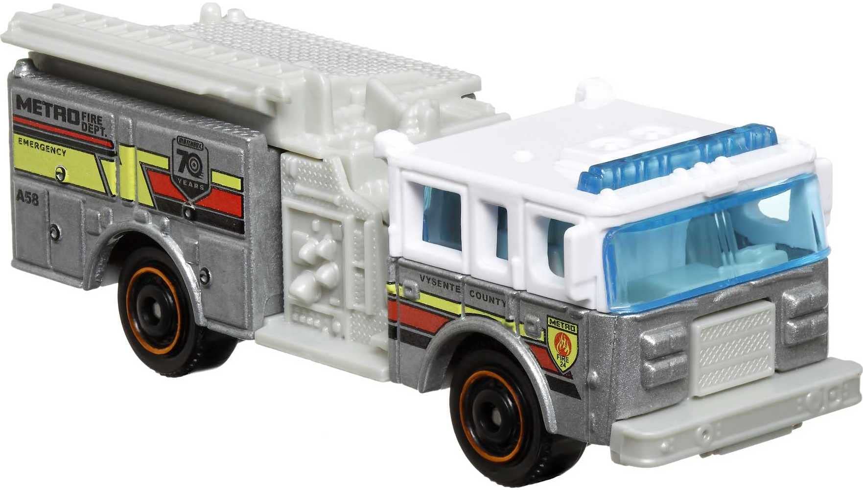 Matchbox Cars 5-Pack Toy Cars, Trucks & Aircraft in 1:64 Scale, Collectable 70th Anniversary Packaging, Set for Kids & Collectors
