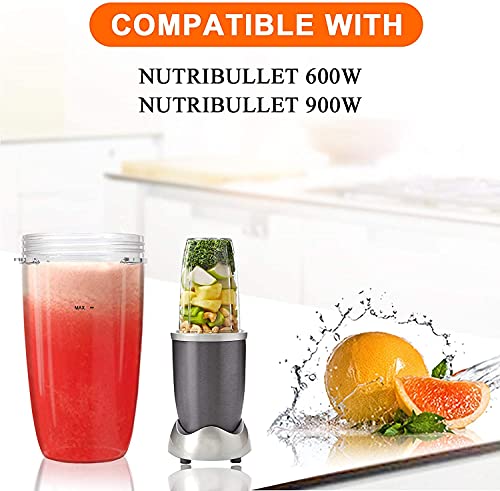 NutriBullet Replacement 32-Ounce Cups Compatible With NUTRiBULLET Blender Cup (Pack of 2) | Replacement Parts & Accessories Compatible With NutriBullet | Fits NutriBullet 600w and Pro 900w Blender