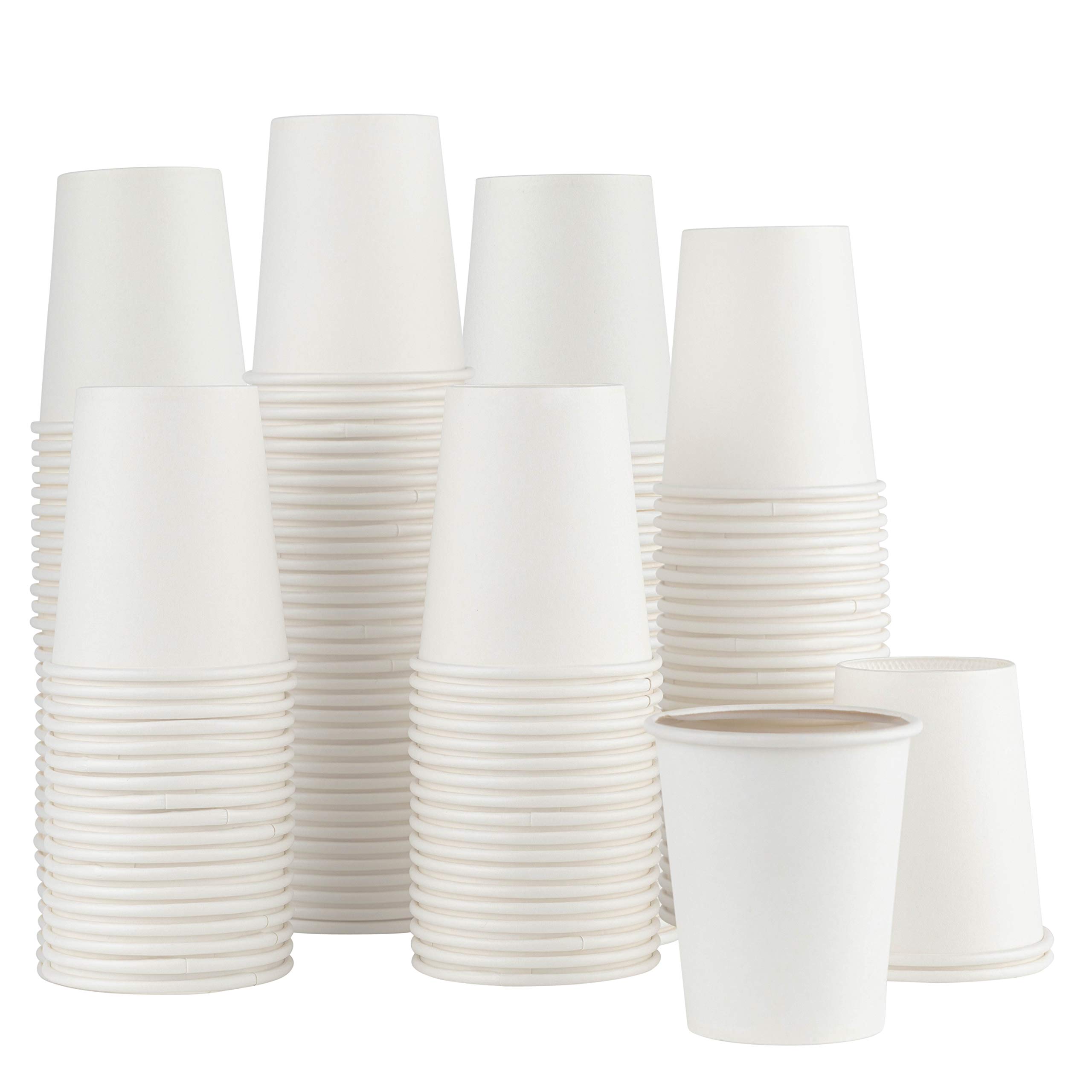 PLASTICPRO [200 Pack] 5 ounce Paper Hot Cups Disposable Coffee Cup for Bathroom, Espresso, Mouthwash Cups