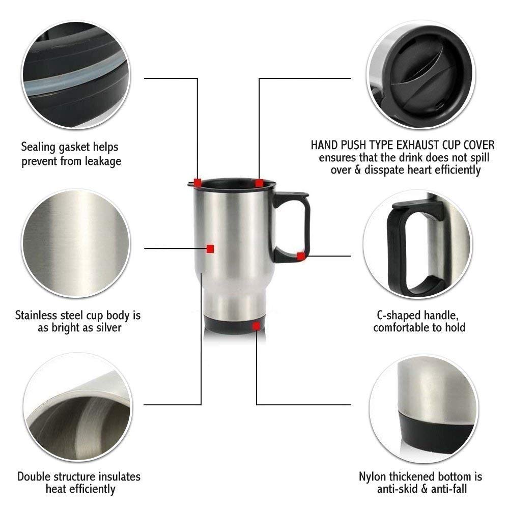 Rescued is my Favorite Breed Travel Cup or Office Tea Cups - Stainless Steel Travel Mug - 14 Ounce Coffee Mug