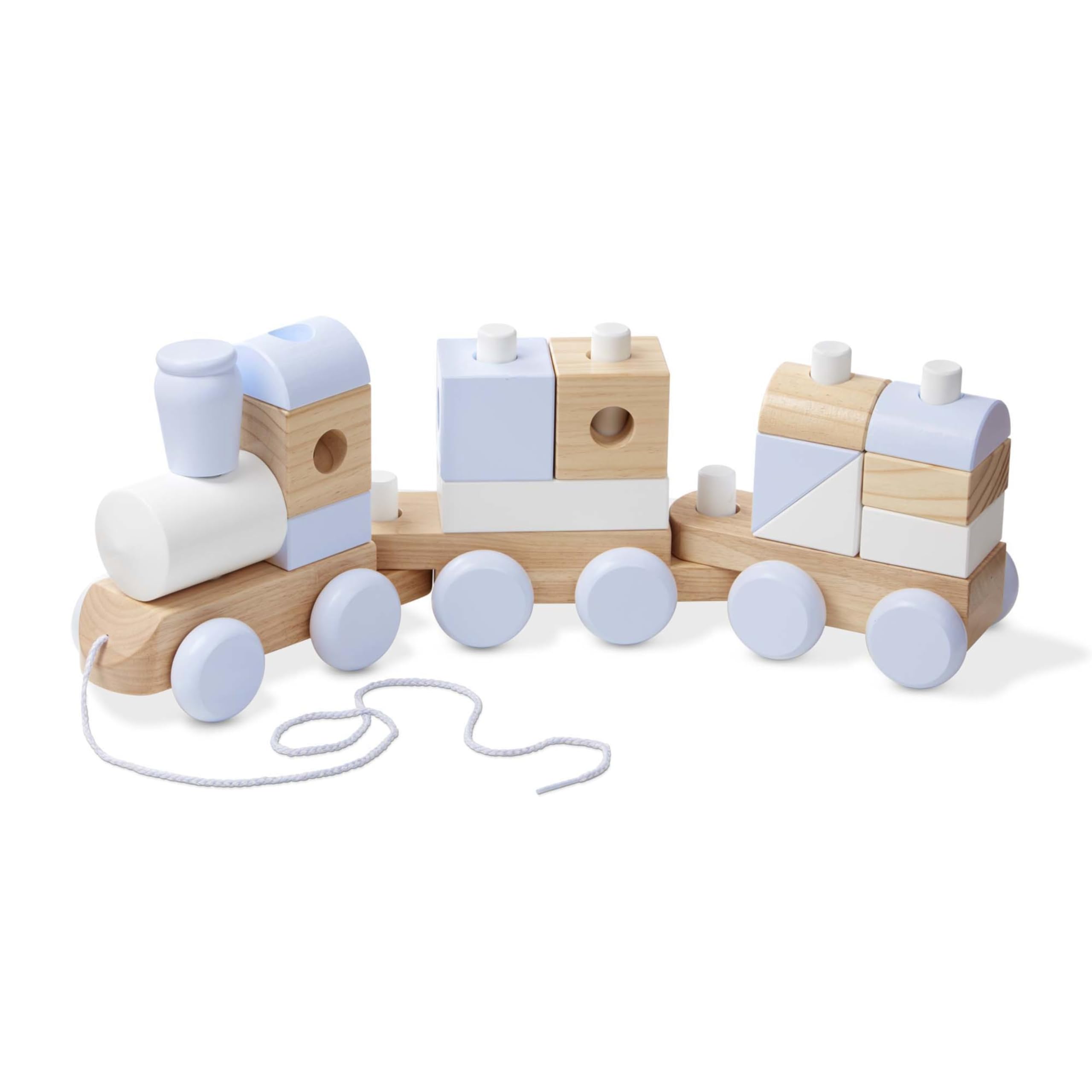Melissa & Doug Jumbo Stacking Train - Natural, 2+ years, 17pieces