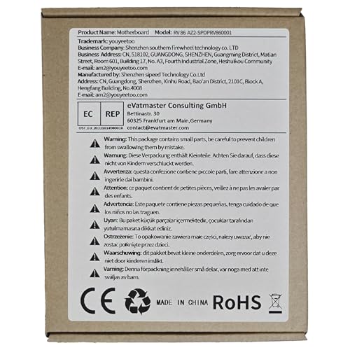 youyeetoo Sipeed Lichee RV 86 RISC-V Panel Smart Home Central Control Development Board, Support Waft, Linux, OpenWRT, Debian, 100M Ethernet