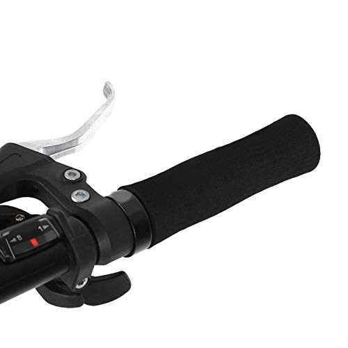 SALUTUYA Cycling Handle Bar End Covers Accessory,for Cycling(Black Black Ring)