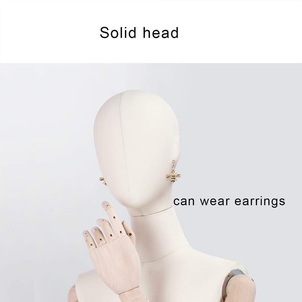 Mannequin Torso Mannequin Dress Form Torso Female Tailors Dummy Mannequin Dressmakers Dummies Fashion Students Display Bust Torso Plastic Arm Adjustable Wearable Jewelry