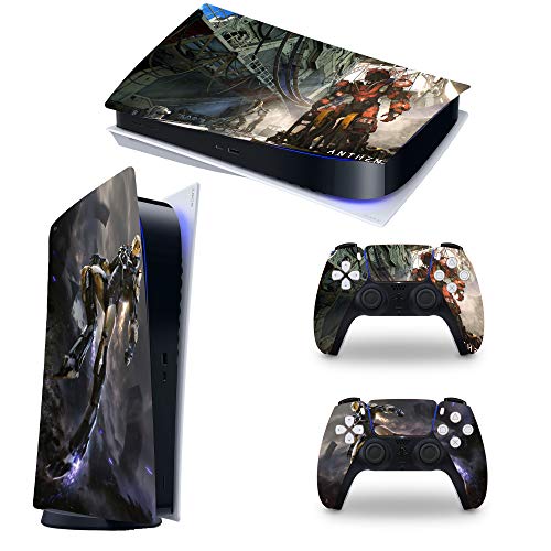 PlayStation 5 Skin Set – Shooter Game - HD Printing Vinyl Skin Cover Protective for PS5 Standard Edition Console and 2 PS5 Standard Edition Controller