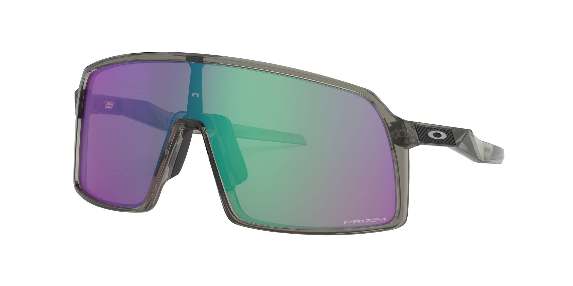 Oakley Men's OO9406 Sutro Rectangular Sunglasses, Grey Ink/Prizm Road Jade, 37 mm