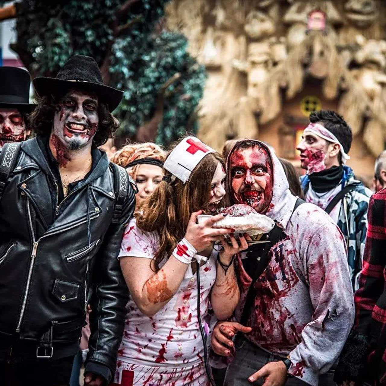 Paminify 2.1oz Fake Blood Spray, Blood Splatter, Halloween Liquid Blood for Clothes, Zombie, Vampire and Monster SFX Makeup & Theater,Dark