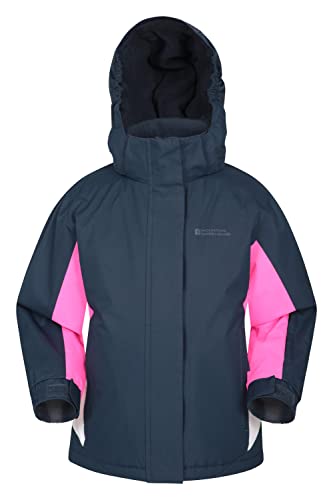 Mountain Warehouse Honey Kids Ski Jacket, Boys & Girls Snow Coat Indigo 5-6 Years
