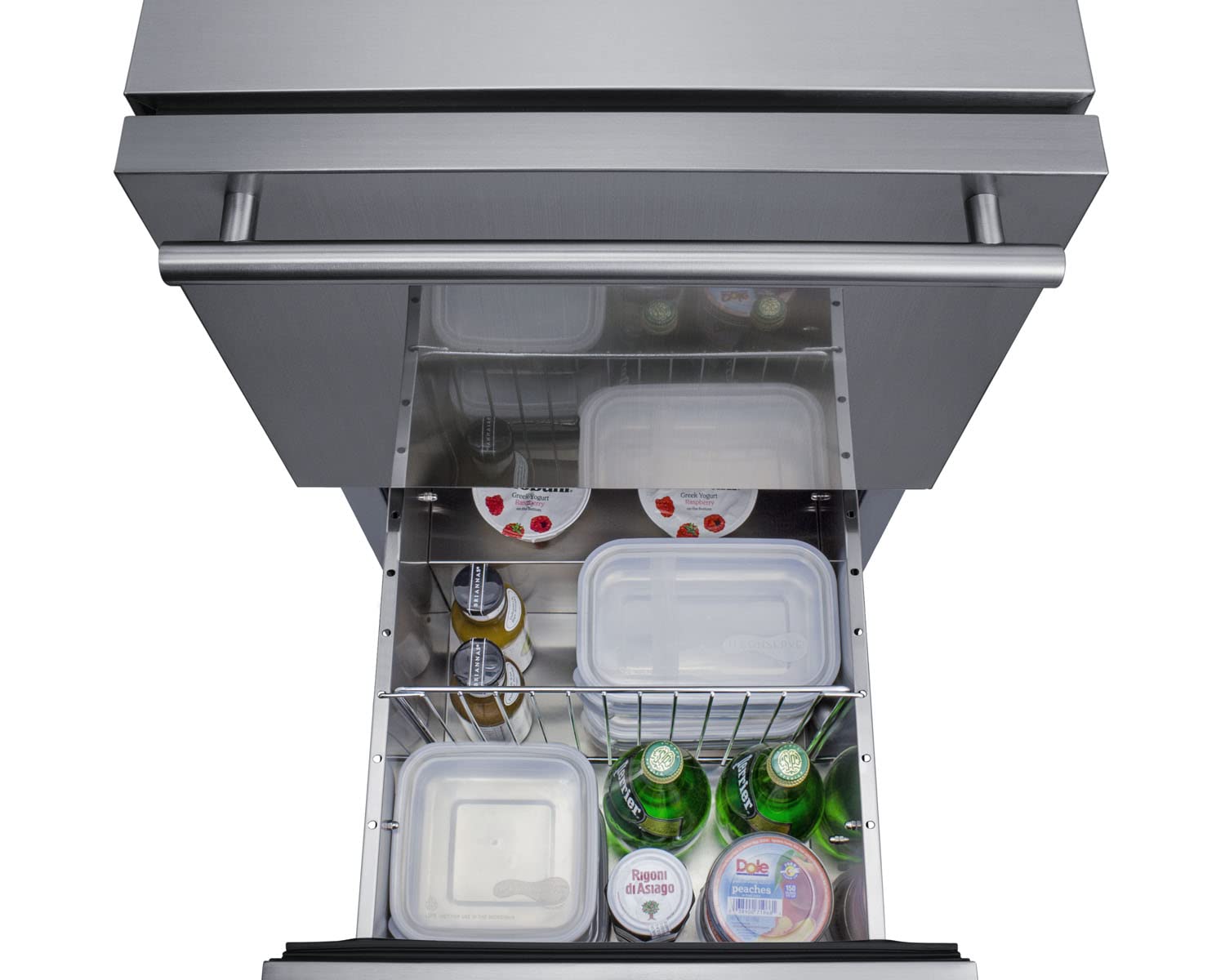 Summit Appliance ADRD18OS 18" Wide ADA Compliant Outdoor 2-Drawer All-Refrigerator in Stainless Steel with Panel-Ready Drawer Fronts, Digital Thermostat, Frost-free Defrost, Digital Display