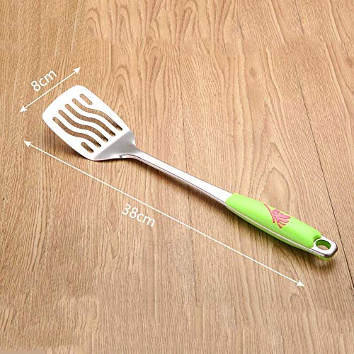 LMMDP 1 Set 6pc Durable Portable Stainless Steel Non-stick Ladle Food Wok Spatula Spoon Kitchen Tools Cooking Utensil Cookware Espatula