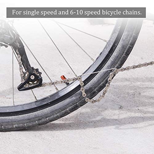 Vakitar 10Pcs Bike Stainless Steel Chain Hooks Connecting Repairing Tool for Mountain Road