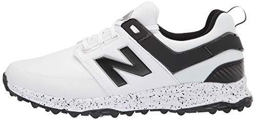 New Balance Men's Fresh Foam LinksSL Golf Shoe, White/Black, 11.5 Wide