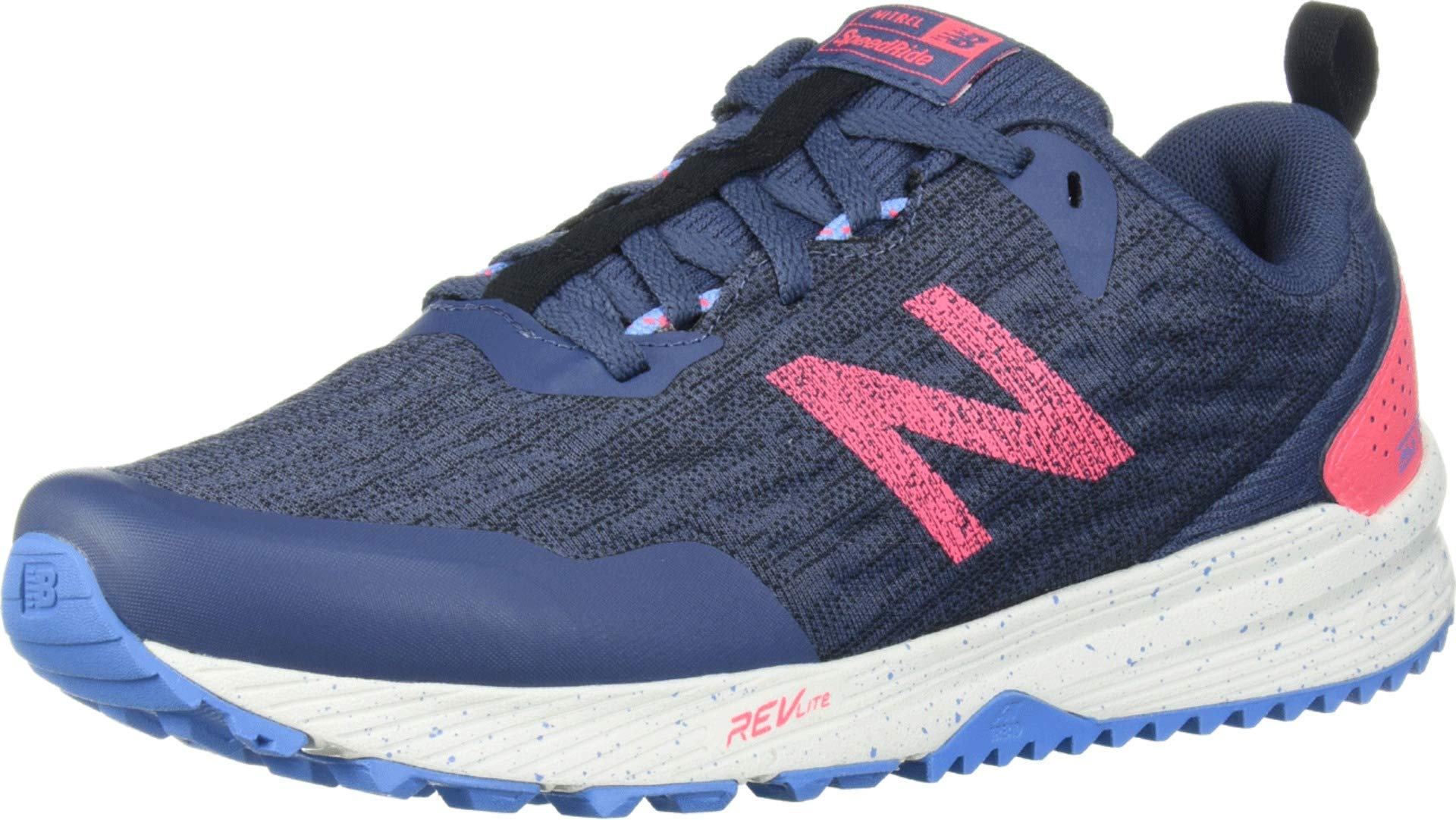New Balance Women's Nitrel V3 Running Shoe, Vintage Indigo/Guava, 7.5 M US