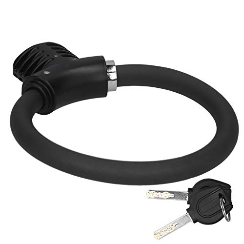 Vakitar Mini Lock AntiTheft Bike Cable Lock Reflective Zinc Alloy (Frosted Black)