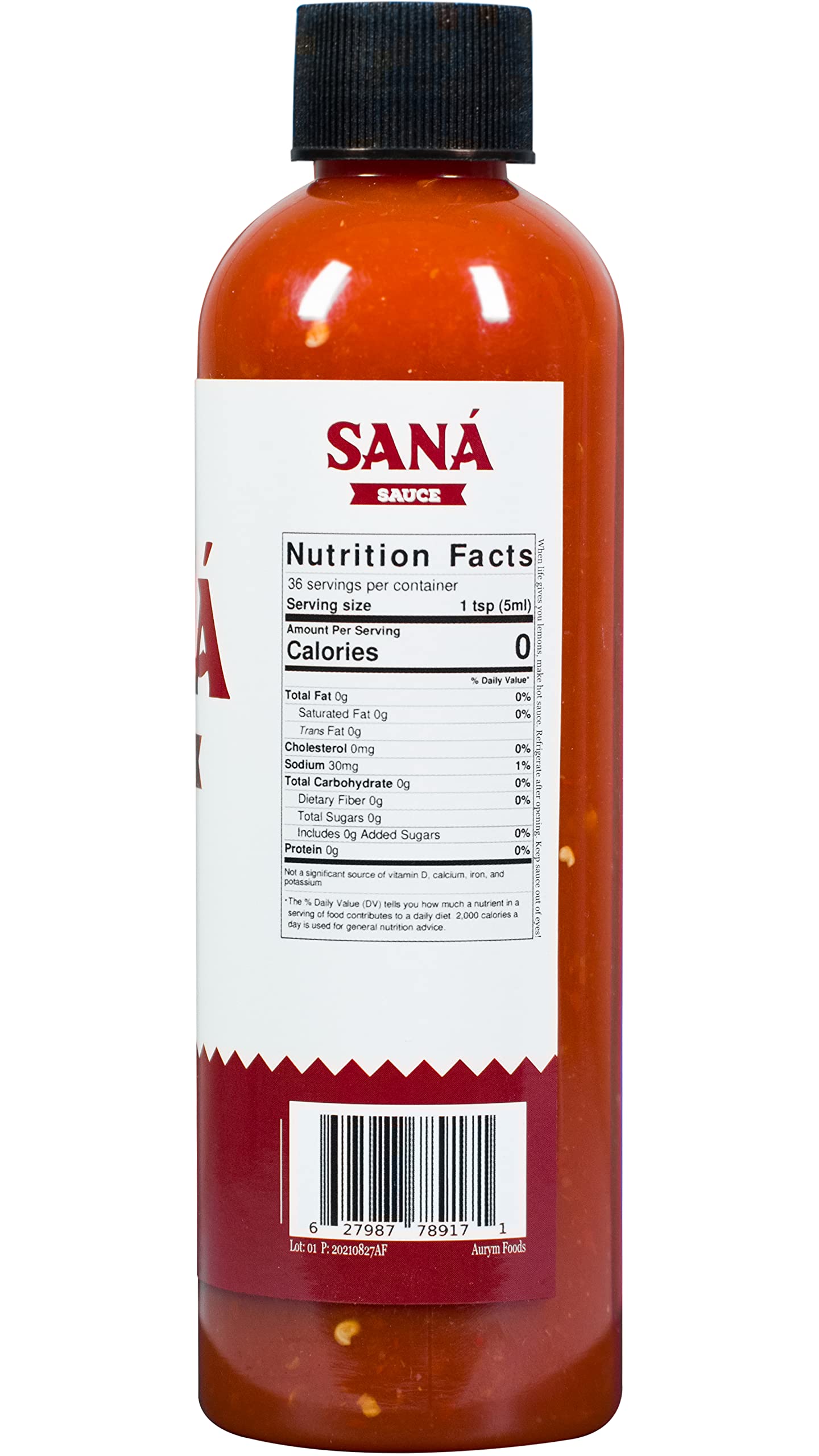 Sana Sauce - Sweet Sriracha - 100% Natural Hot Sauce