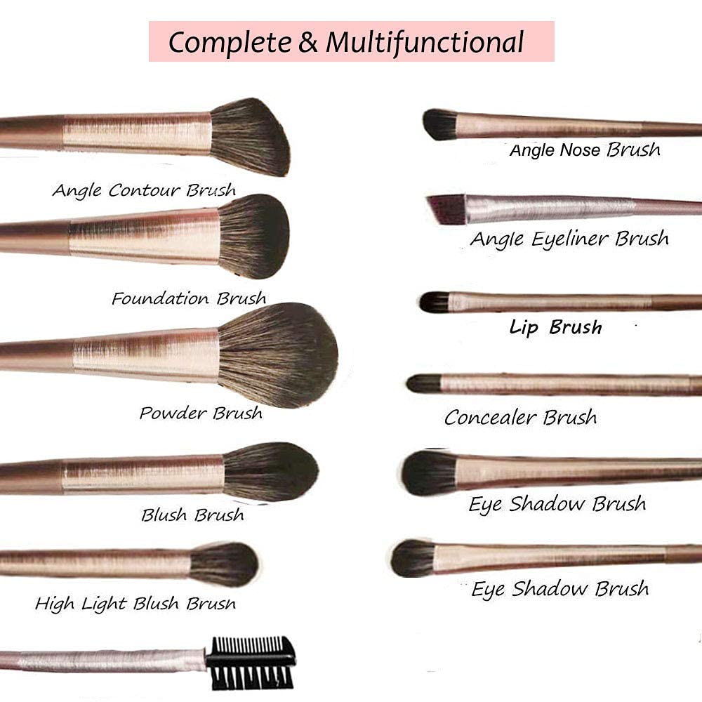 NEVSETPO Quality Makeup Brushes Professional Premium Cosmetic Brush Set for Eye Shadow Foundation Blush Lip Powder Liquid Cream Blending Brushes Loved By Makeup-Artist