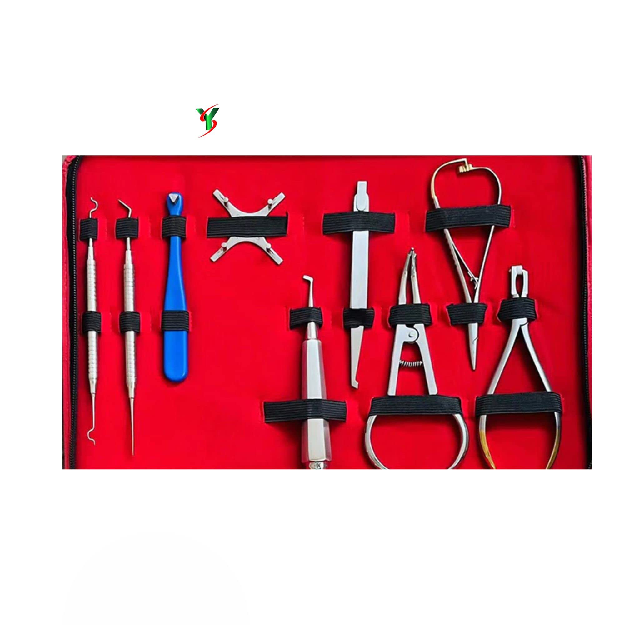 Yamu 18 PCs Basic Orthodontics Dental Instruments Set Composite Kit