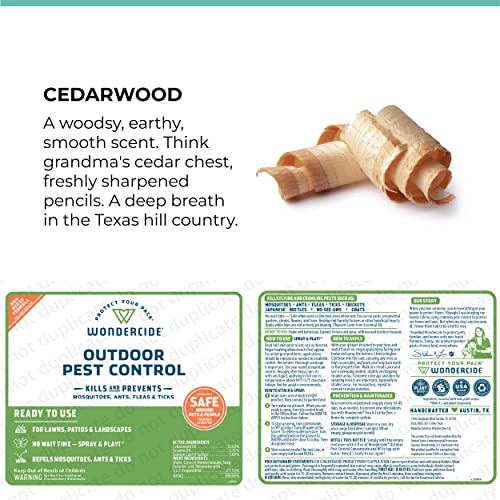 Wondercide - EcoTreat Ready-to-Use Outdoor Pest Control Spray with Natural Essential Oils - Mosquito, Ant, Insect Repellent, Treatment, and Killer - Plant-Based - Safe for Pets , Kids - 32 oz
