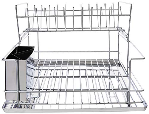 Megachef Mega Chef 15 1/2-inch Stainless Iron Shelf Dish Rack, Chrome Plated (94396414M) (93596414M)