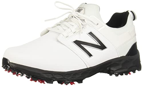New Balance Men's LinksPro Golf Shoe, White/Black, 8.5 X-Wide