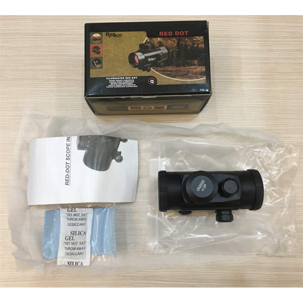 NyLeabon 1x30 Crossbow Scope,Classical 1x30 Red Dot Scope,Red and Green Illuminated Scope,Compact Hunting Scope