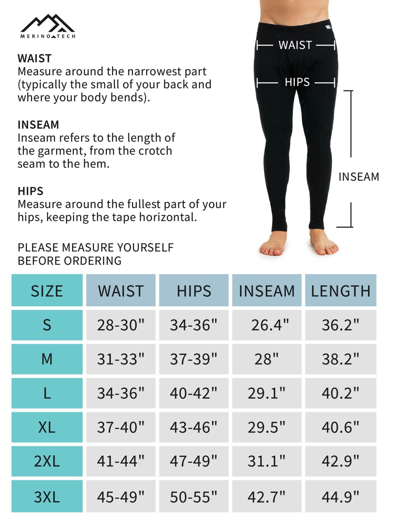 Merino Wool Base Layer Mens Bottom Pants 100% Merino Wool Thermal Underwear Long Johns Midweight + Wool Socks (X-Large, Charcoal Grey 250)
