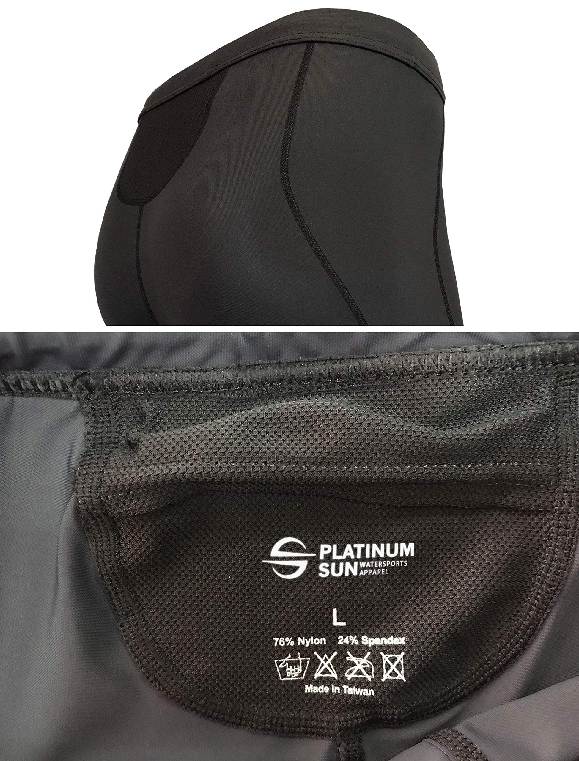 Men's Wetsuit Swim Compression Leggings | Dive Skins Surf Tights Water Sunprotection Pants | Quick dry Base layer Running Workout gym UPF 50+ (Black, M)