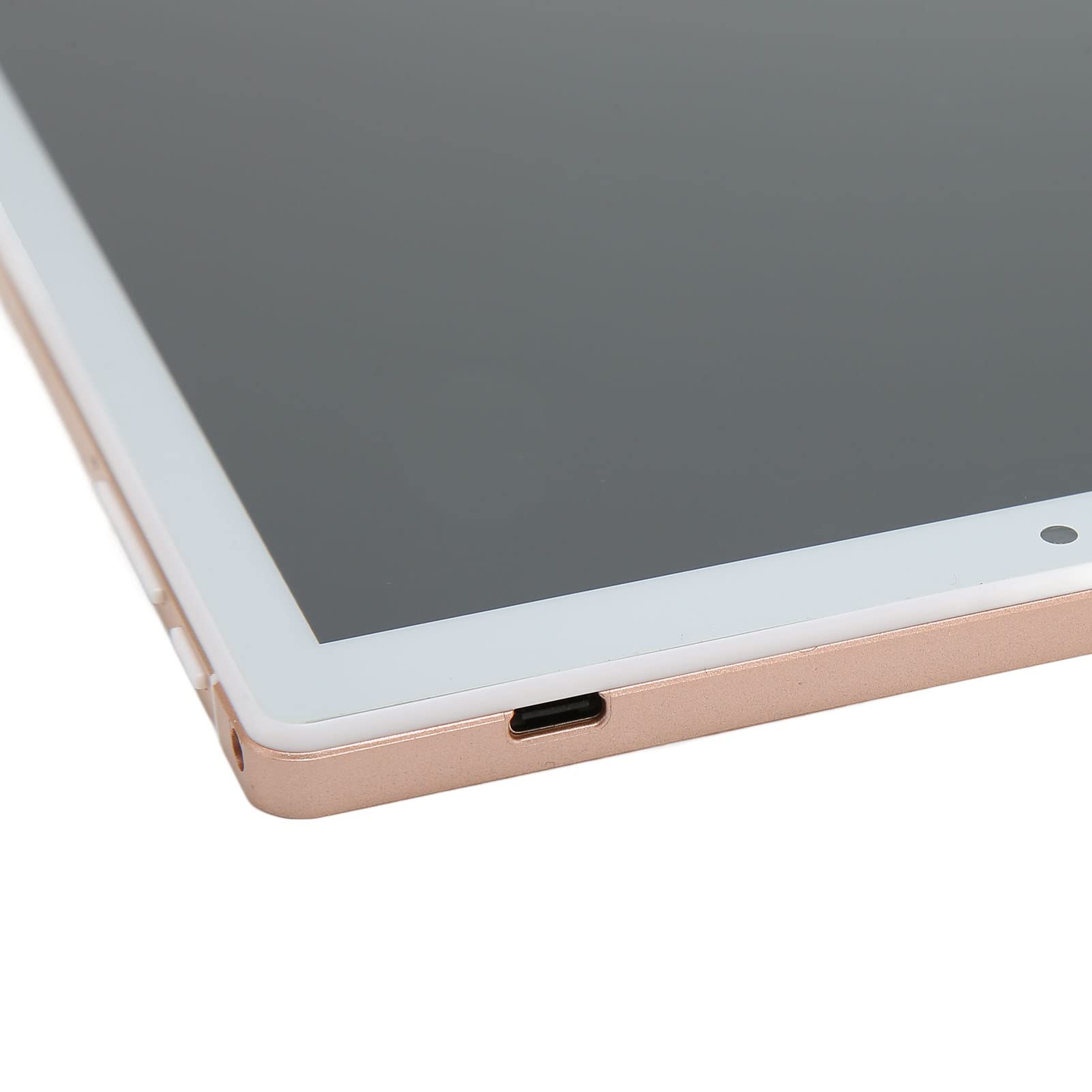 VINGVO Gaming Tablet Front 5MP Rear 8MP Golden 10.1in Tablet 6GB RAM 128GB ROM for Office (US Plug)
