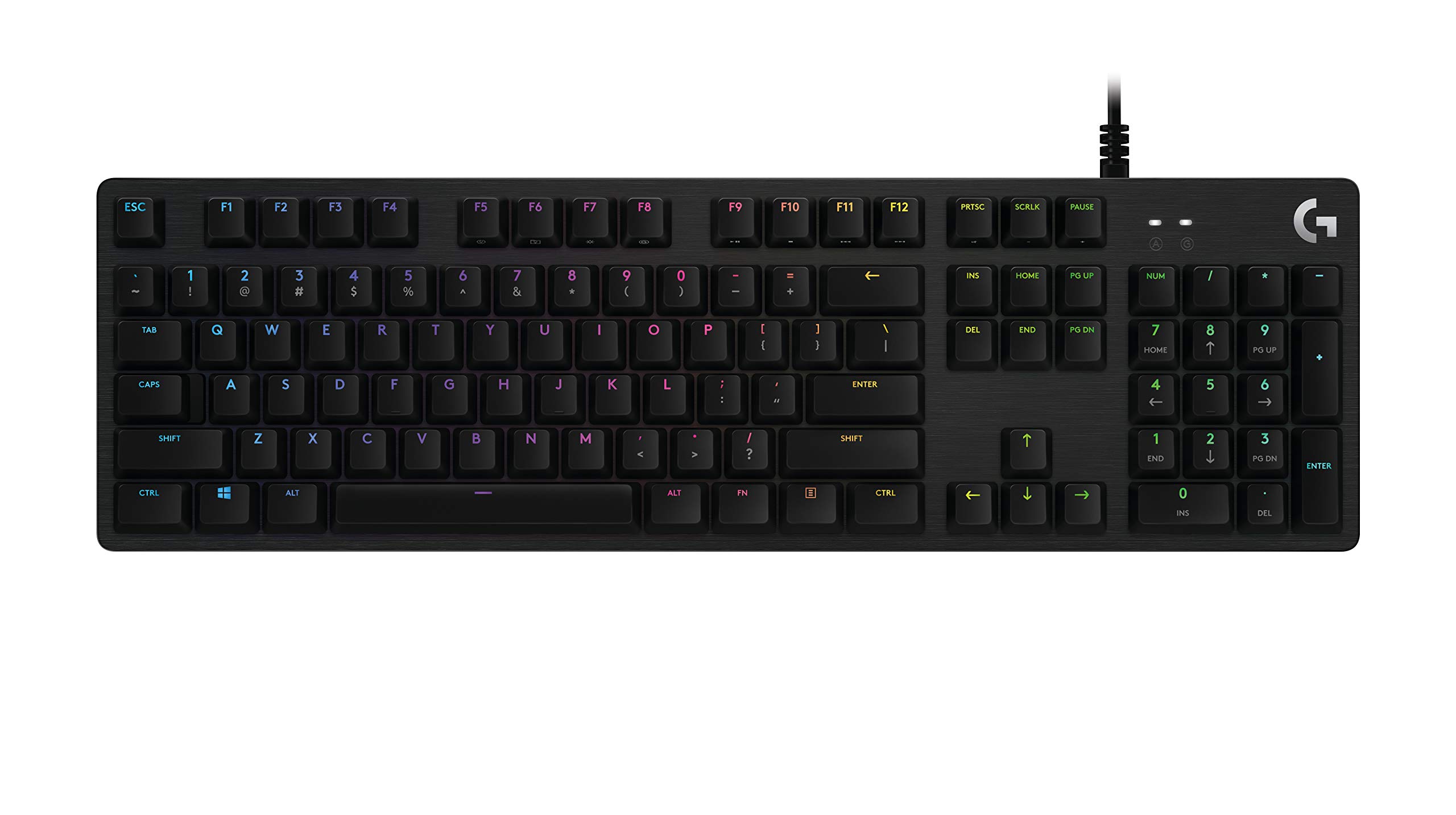 Logitech G512 SE Lightsync RGB Mechanical Gaming Keyboard with USB Passthrough - Black