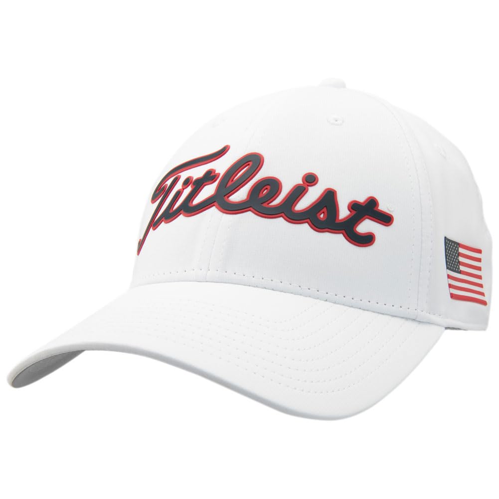 Titleist Player Performance Golf Hat White/Navy One Size Fits Most