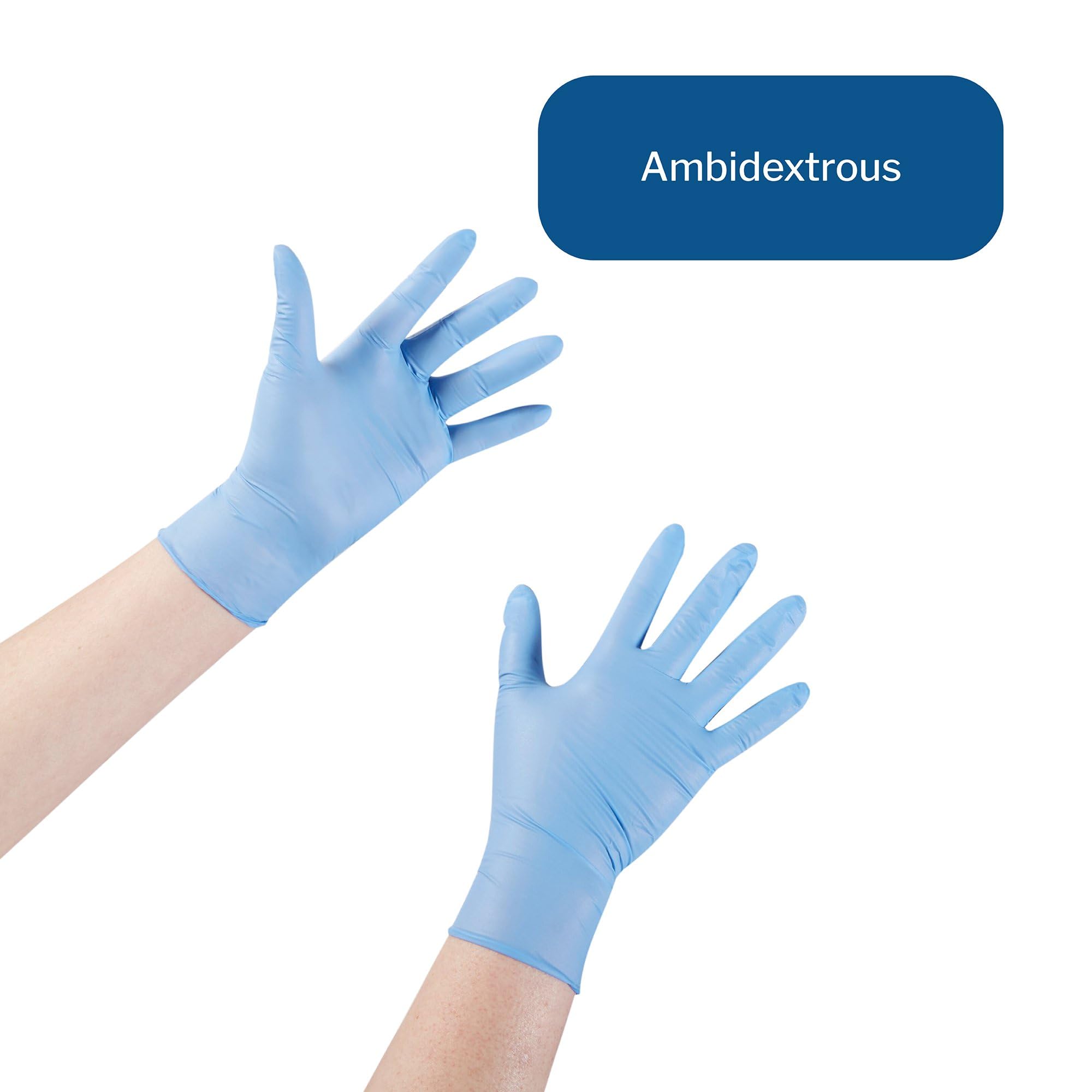 McKesson Confiderm STR Disposable Sterile Pair Nitrile Exam Glove Standard Cuff Length MEDIUM 14-6NSTR4 50 per Box
