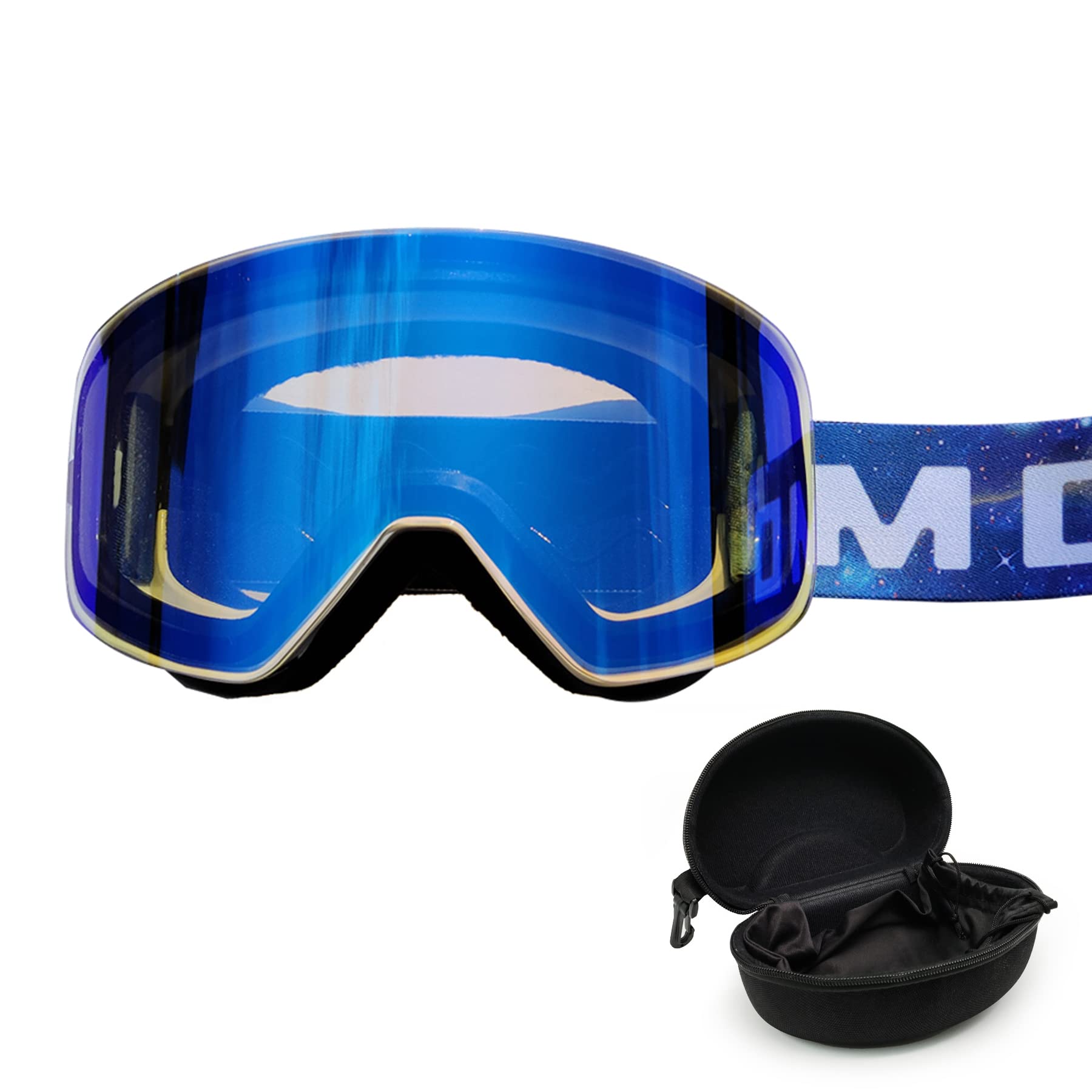 Ski Goggles - Snowboard Snow Goggles for Men, Women & Youth,100% UV Protection (color, blue)