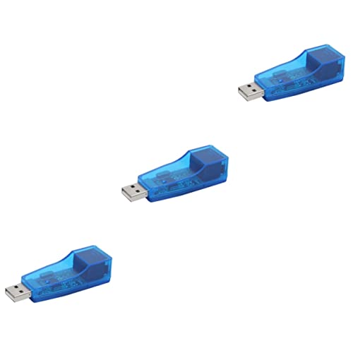 SOLUSTRE 3pcs universal adapter USB adaptor 10/100 ethernet USB lan USB ethernet adapter USB adpter chip computer